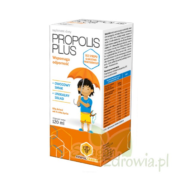 Propolis Plus - syrop owocowy dla dzieci 120ml - Farmina - Odporność