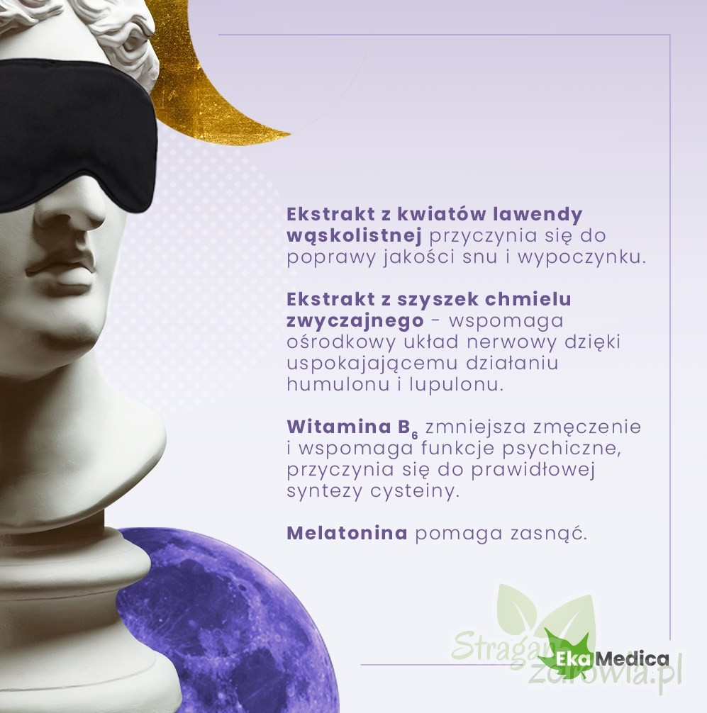 efime Morfeusz 60kaps. - EkaMedica - Dobry sen, uspokojenie