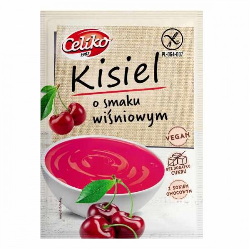 Bezglutenowy kisiel wiśniowy 40g - Celiko - Kiesiel